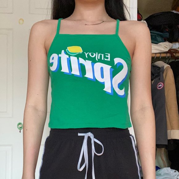 Tops | Cocacola Brand Sprite Tank Top | Poshmark